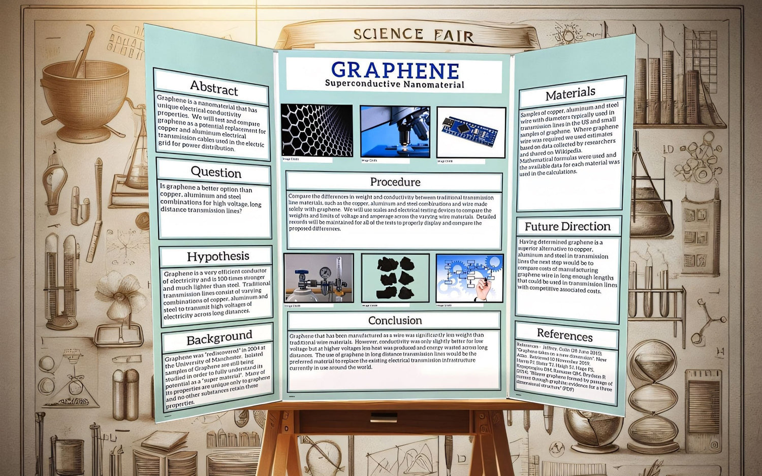 Science Fair Trifold Display Boards | Free Templates – My Science Board