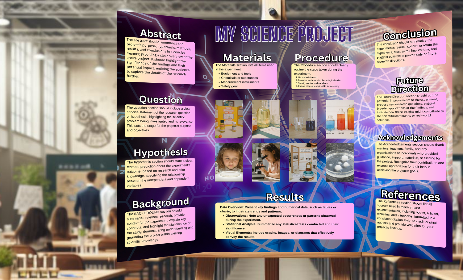 Science Fair Trifold Display Boards | Free Templates – My Science Board