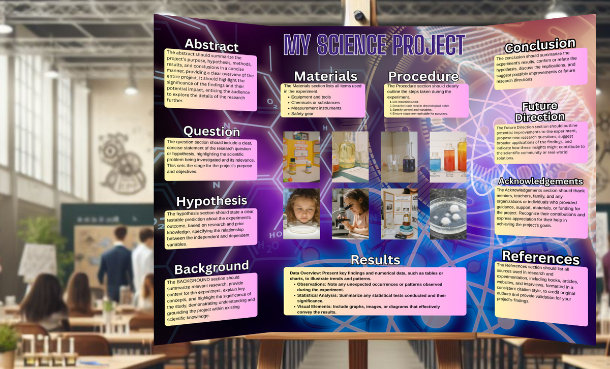 Science Fair Trifold Display Boards | Free Templates – My Science Board