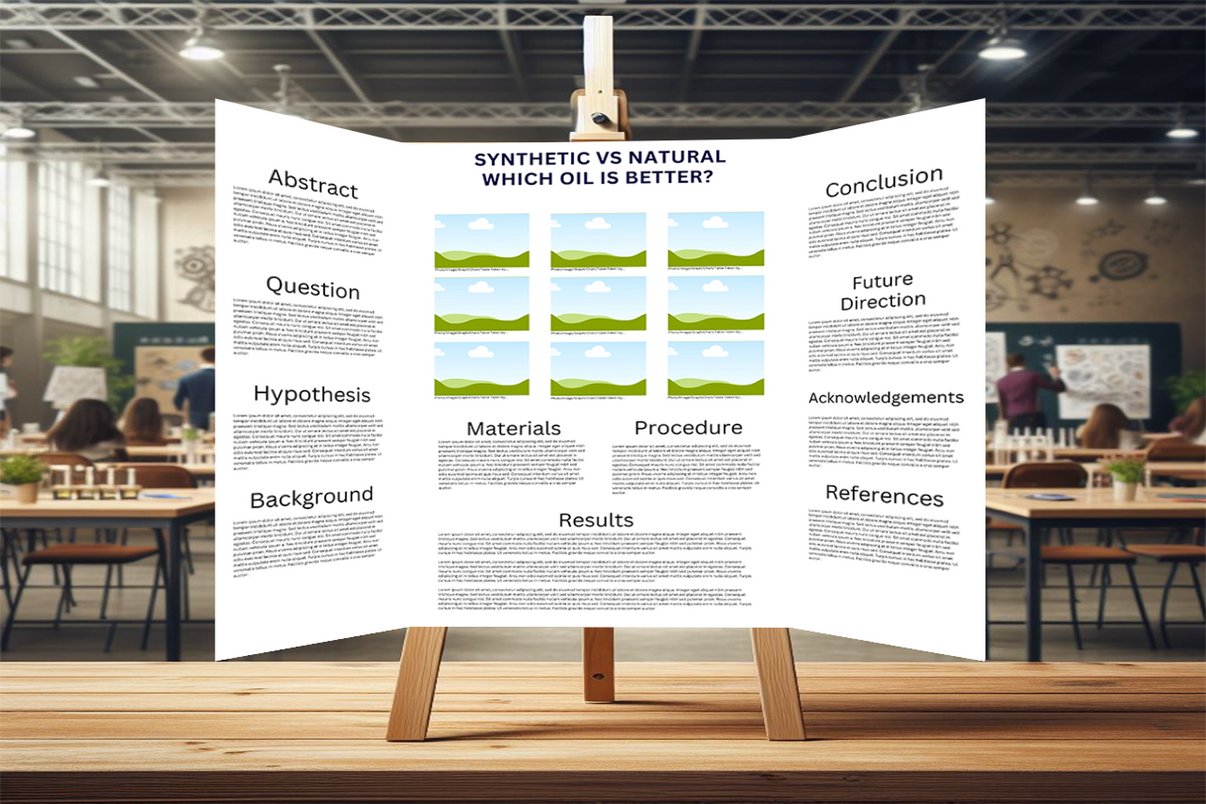 Science Fair Trifold Template - Spartan Black – My Science Board