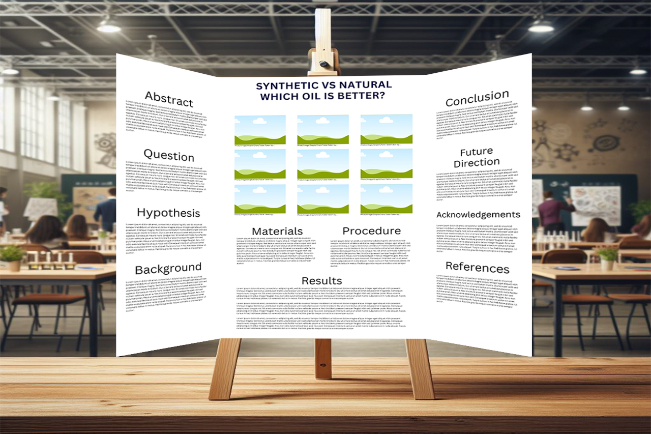 Science Fair Trifold Template - Spartan Black – My Science Board